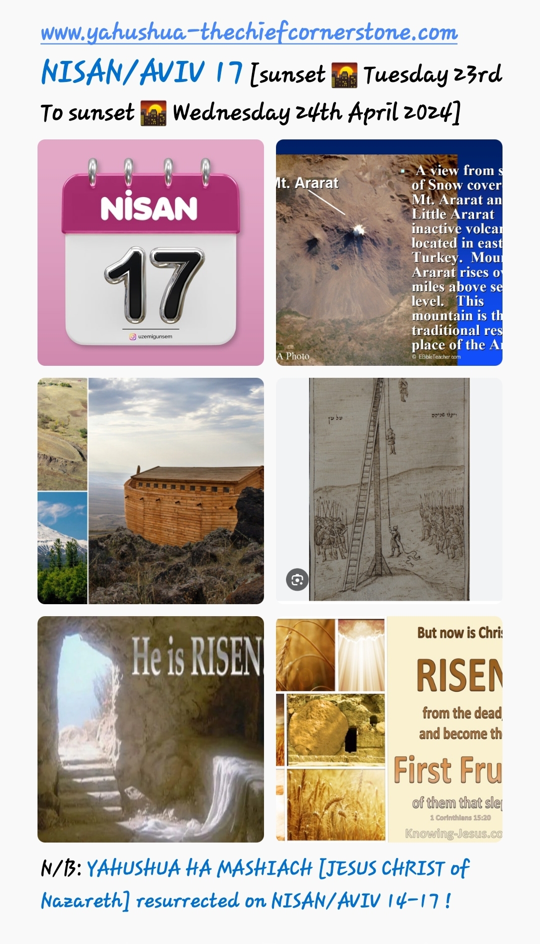 [2024] 🔵NISAN/AVIV 14, 15, 16, 17, 18: The Death, Resurrection ...